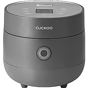 CUCKOO CR-0675F | 6-Cup (Uncooked) Micom Rice Cooker | 13 Menu Options: Quinoa, Oatmeal, Brown Rice & More, Touch-Screen, Nonstick Inner Pot | Gray