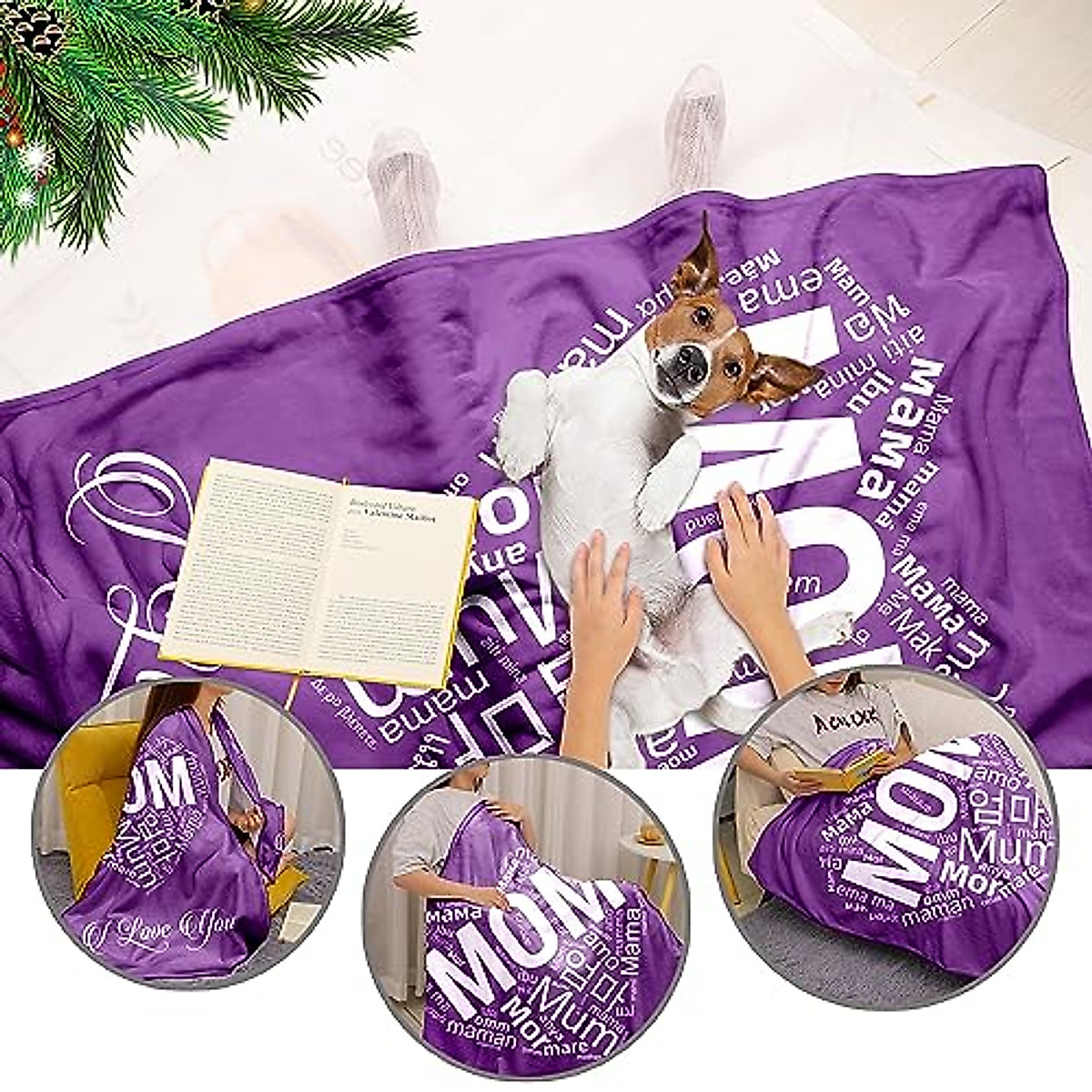 TURMTF I Love You Blanket 100 Languages Love, Throw Blanket for Couch Bed, Best Gifts for Her Him, Christmas Day Anniversary Birthday Gifts for Women Men