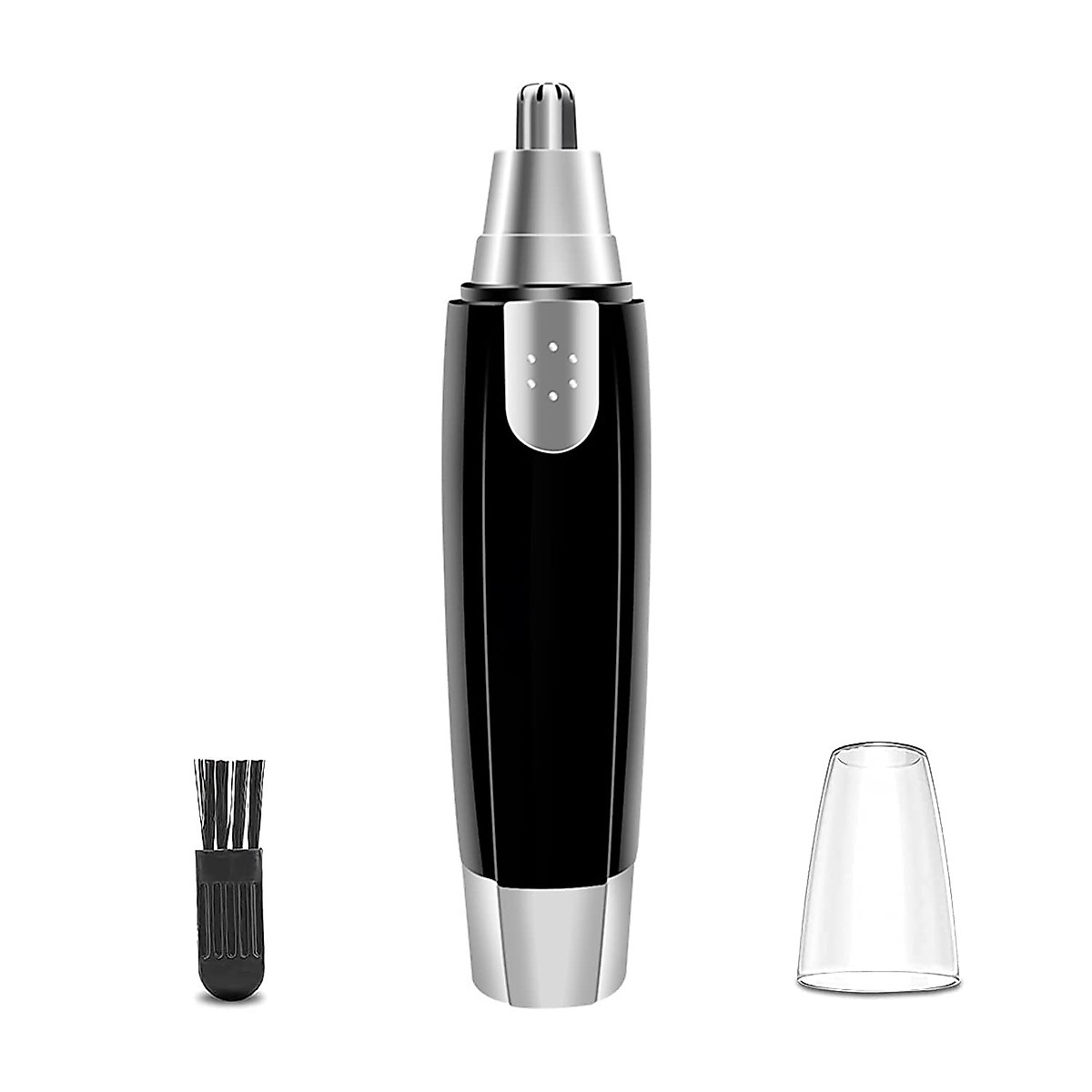 PARSMIC Nose Hair Trimmer for Men and Women Ear and Nose Hair Clipper Professional Painless Eyebrow and Facial Hair Trimmer Battery-Operated with Washable Head