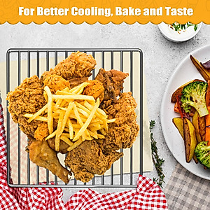 Air Fryer Rack for Ninja Foodi 10 in 1 SP100 SP101 Digital Air Fryer Countertop Oven, 13.4''*13.4'' Stainless Steel Air Fryer Accessories Roasting Steamer Grill Racks Baking Tray，Dishwasher safe