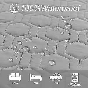 Tcksstex Waterproof and Anti-Slip Dog Bed Cover and Pet Blanket Sofa Pet Bed Mat ，car Incontinence Mattress Protectors Furniture Couch Cover for Most Cats Dogs, Pets