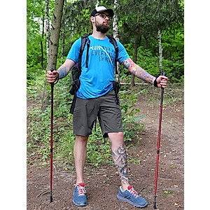 Mr.Stream Men's Hiking Relaxed Fit Golf Lounge Quick Drying Fishing Nylon Casual Shorts 3202 Blue L