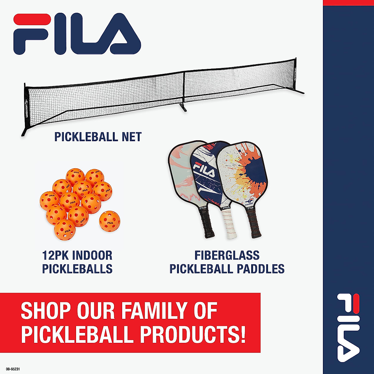 FILA Accessories Pickleball Paddles Set of 2 - Pickleball Set Includes 2 Wooden Pickleball Paddles, 2 Regulation-Size Pickleball Balls & Pickleball Bag for Pickle Ball Equipment, 2 Pack - Rally