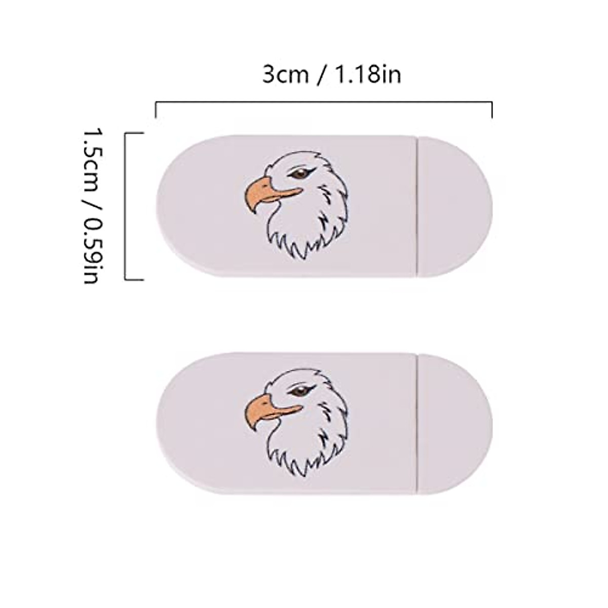 SOLUSTRE Computer Camera Computer Stickers 6 PCS Webcam Cover Plastic Webcam Cover Cartoon Webcam Cover Webcam Camera Cover Slide Plastic Anti- peep Computer Camera Computer Stickers