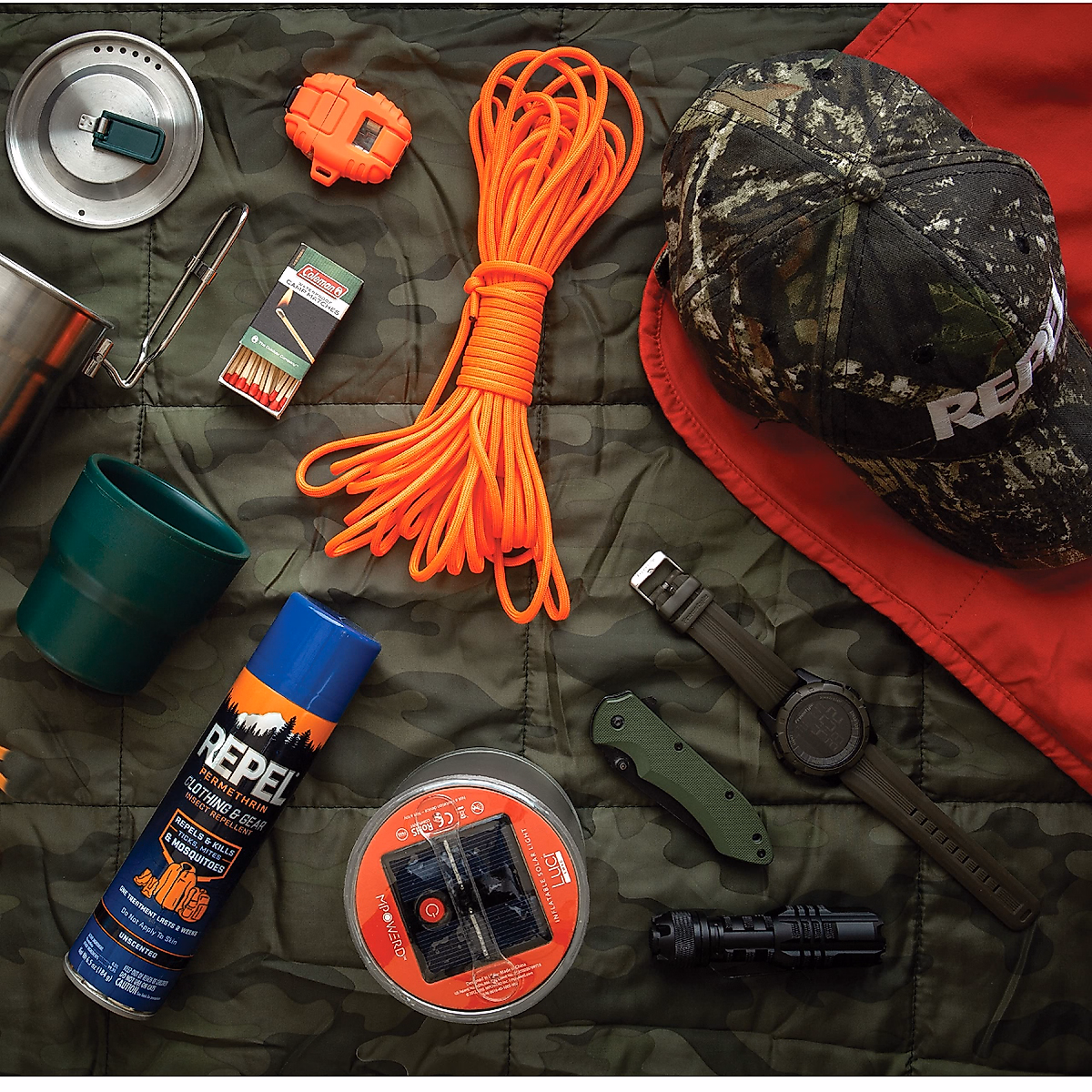 Repel Permethrin Clothing & Gear Insect Repellent, Use on Outdoor Gear, Tents and Sleeping Bags, Repels Mosquitoes, Ticks, Mites, (Aerosol Spray), 6.5 Fl Oz (Pack of 6)