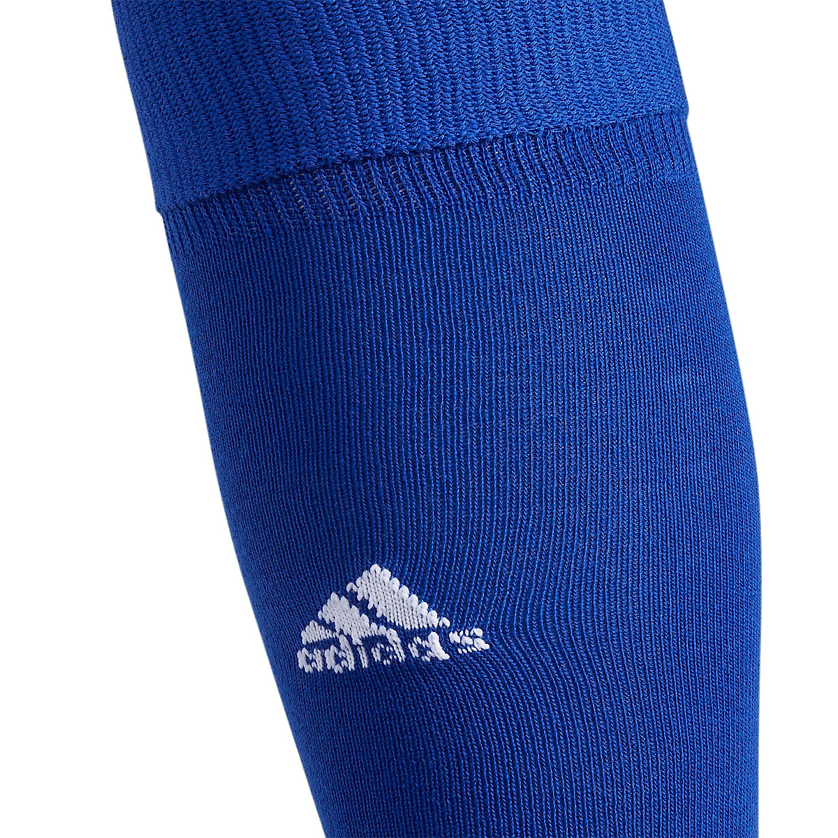adidas Rivalry Field Socks, Multi-Sport Team Accessories Over-The-Calf, Men Women (2 Pairs), Royal Blue/White, Large