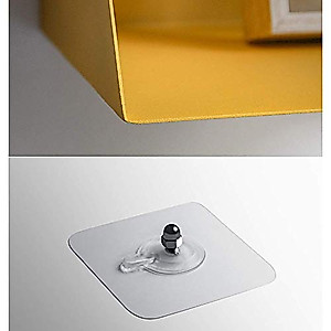 PIBM Stylish Simplicity Shelf Wall Mounted Floating Rack Shelves Retro Metal Simple Bookshelf Bevel Background Wall,4 Colors, Yellow , 30x20x30cm