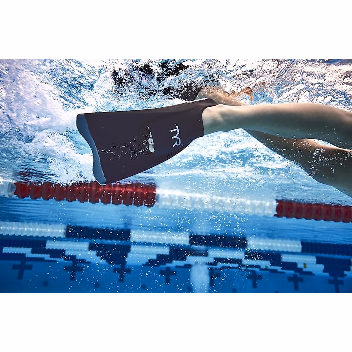 TYR unisex adult Crossblade Fins 2.0 Footwear, Black/White, Large US