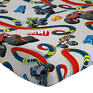 Jay Franco Nickelodeon Blaze Fast Track 3 Piece Twin Sheet Set, 39" x 75"