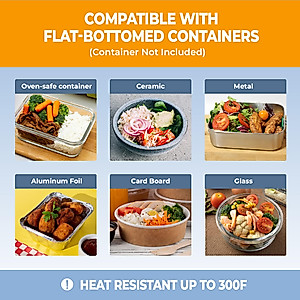 Portable Oven & Food Warmer Electric Lunch Box Food Heater 12/24/110/220V for Car, Truck, Office, Travel & Home ,Mini Portable Microwave Lunch Heater for Work, Compact Portable Food Warmer Lunch Box