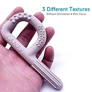 Original Hand-Held Sensory Chew Toys for Autistic Children(3 Pack), Chew Sticks fo Kids, Alt. to Chew Necklaces for Sensory Kids, Teething, Oral Motor Stimulation, ADHD, SPD - Silicone Teether Toys