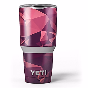 Design Skinz Dark Geometric V15 - Skin Decal Vinyl Wrap Kit Compatible with The Yeti Rambler Cooler Tumbler Cups