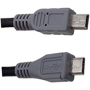 CERRXIAN USB OTG Cable - Black, USB Micro Male to Mini Male OTG Cable (Black) (1m)