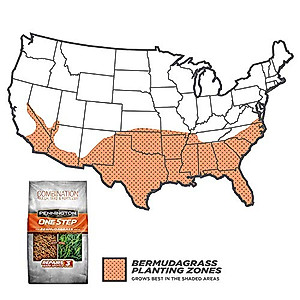 Pennington One Step Complete Bermudagrass Bare Spot Grass Seed, 5 Pounds, White