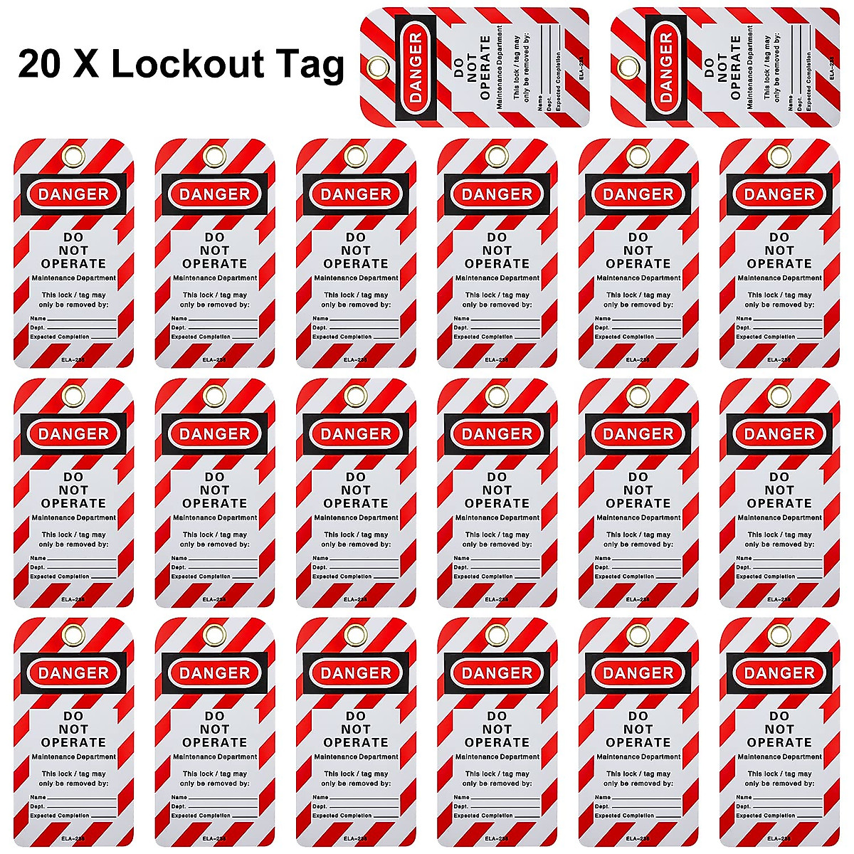 SAFBY Circuit Breaker Lockout Device - Lockout Tagout Kit 20 PCS Breakers Lockout Universal Electrical for Loto Station Lock Out Tag Out Set(20 pcs Universal Single and Multi Pole)