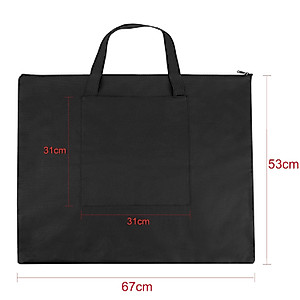 A2 Painting Drawing Board Storage Bag Waterproof Art Carry Tote Bag Canvas Art Portfolio Case Large File Folder Handbag