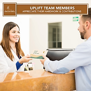 Decorably 24 Pack Employee Appreciation Cards with Envelopes & Stickers - 6 Designs Blank Inside Appreciation Cards for Coworkers, 6x4in Staff Appreciation Cards, Employee Thank You Cards