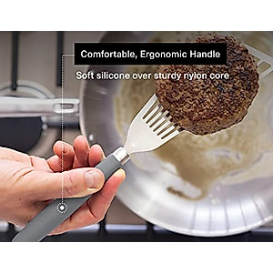 Misen Stainless Steel Cookware Bundle - Includes 12" Stainless Frying Pan, Fish Spatula, Stainless Tongs - Metal, Stainless Steel, Non-Stick, Left-Handed - Cookware Accessories, Kitchen Gadgets