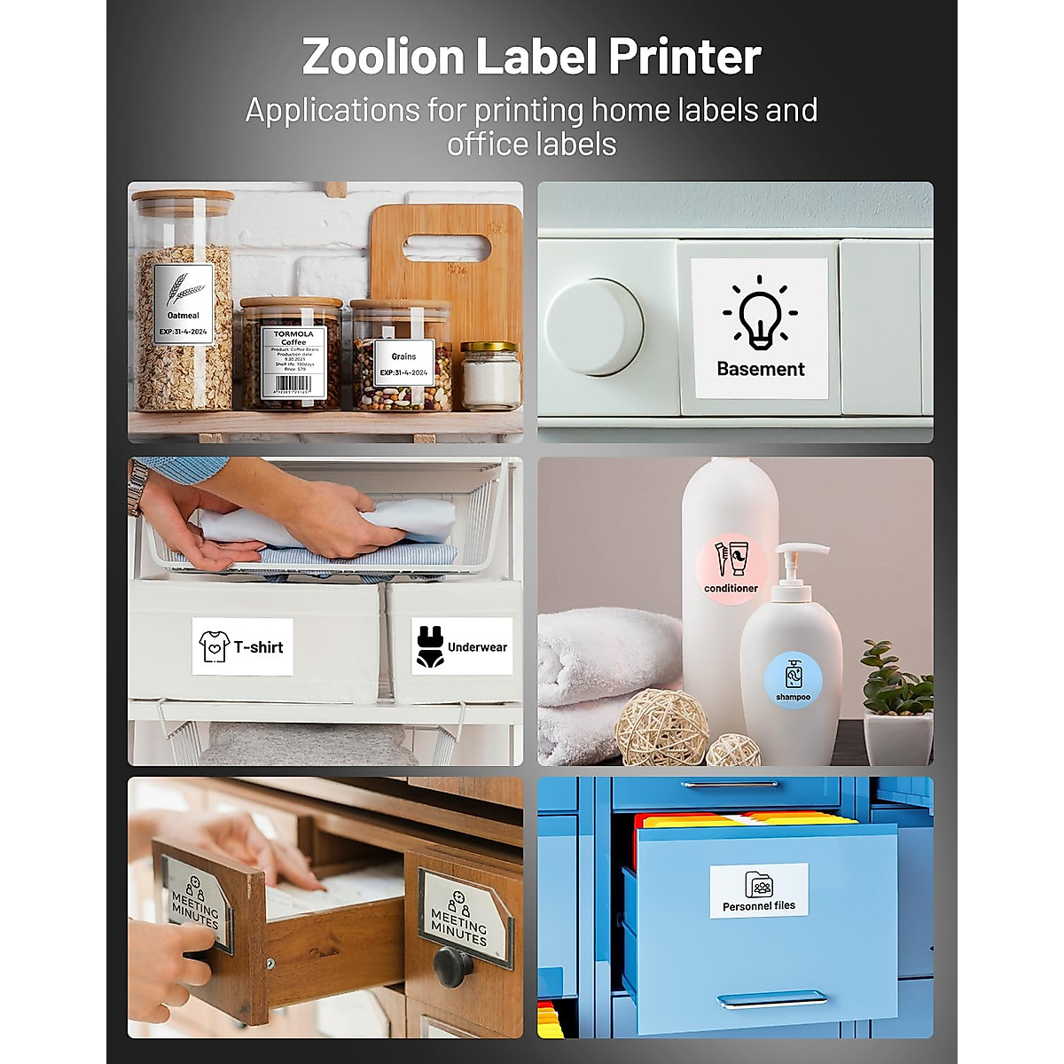 Bluetooth Shipping Label Printer for Small Business & Home Use, Thermal Printer Supports 4x6 Inch Thermal Labels, Compatible with Phones & Laptops. Label Printer for USPS Esty eBay Shopify UPS Amazon