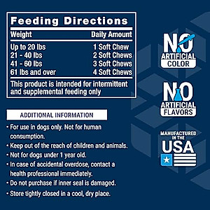 Life Extension Dog Skin & Coat - Dog Food Supplement for Healthy Skin and Coat – Omega-3 Fish Oil for Dogs, Salmon Flavor, No Artificial Colors or Flavors - 90 Soft Chews