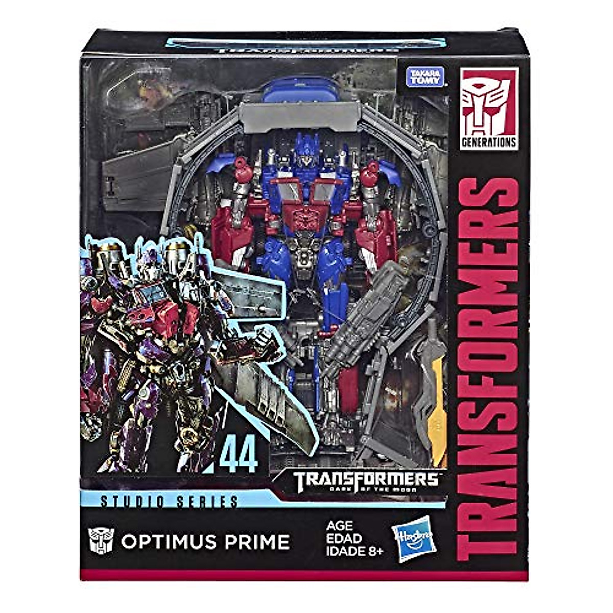 Transformers Toys Studio Series 44 Leader Class Dark of The Moon Movie Optimus Prime Action Figure - Kids Ages 8 & Up, 8.5"