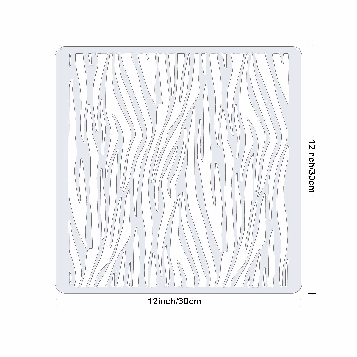 9PCS 12 Inch Animal Print Stencils for Painting on Wood Wall Fabric, CINPIUK Large Safari Animal Print Airbrush Stencil Snakeskin Leopard Zebra Alligator Scale Reusable Templates DIY Crafts