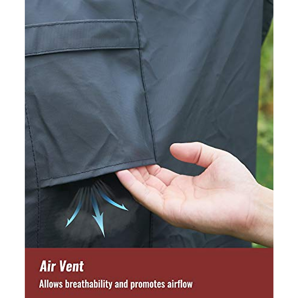 NUPICK 44 Inch Fire Pit Cover for Outland Living 401 Propane Fire Table, Heavy Duty and Waterpfoof Rectangular Fire Pit Cover, All Weather Resistant