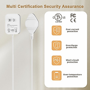 WUKUR Charger Replacement for Waterpik Water Flosser Magnetic Charger Cord Compatible with Waterpik WP-560 WP-562 WP-563 WP-567 Power Cord 5.9 FT