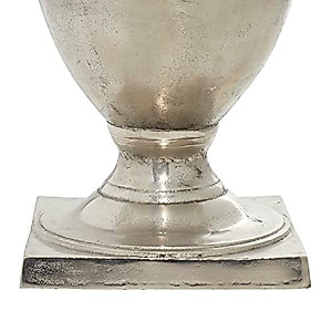 The Novogratz Aluminum Champagne 2 Bottle Ice Bucket, 16" x 12" x 18", Silver