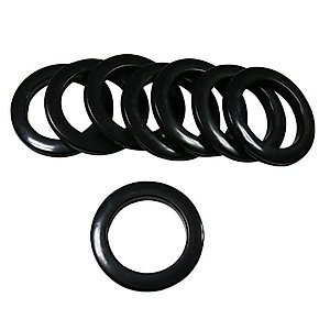 Home Sewing Depot #15 Plastic Grommet, 1 7/8" ID, 8 Sets, Black