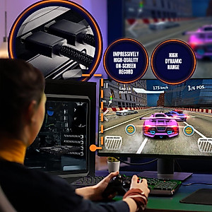 Pyle PLINK5 HDMI Video Capture Card By Pyle- PCI-E Gen2 4K HDMI-to-USB Audio-Video Recording- HD Zero-Lag&Ultra-Low Latency Live Broadcasting,Gaming,Streaming- Record Via DSLR Camcorder or Action Cam