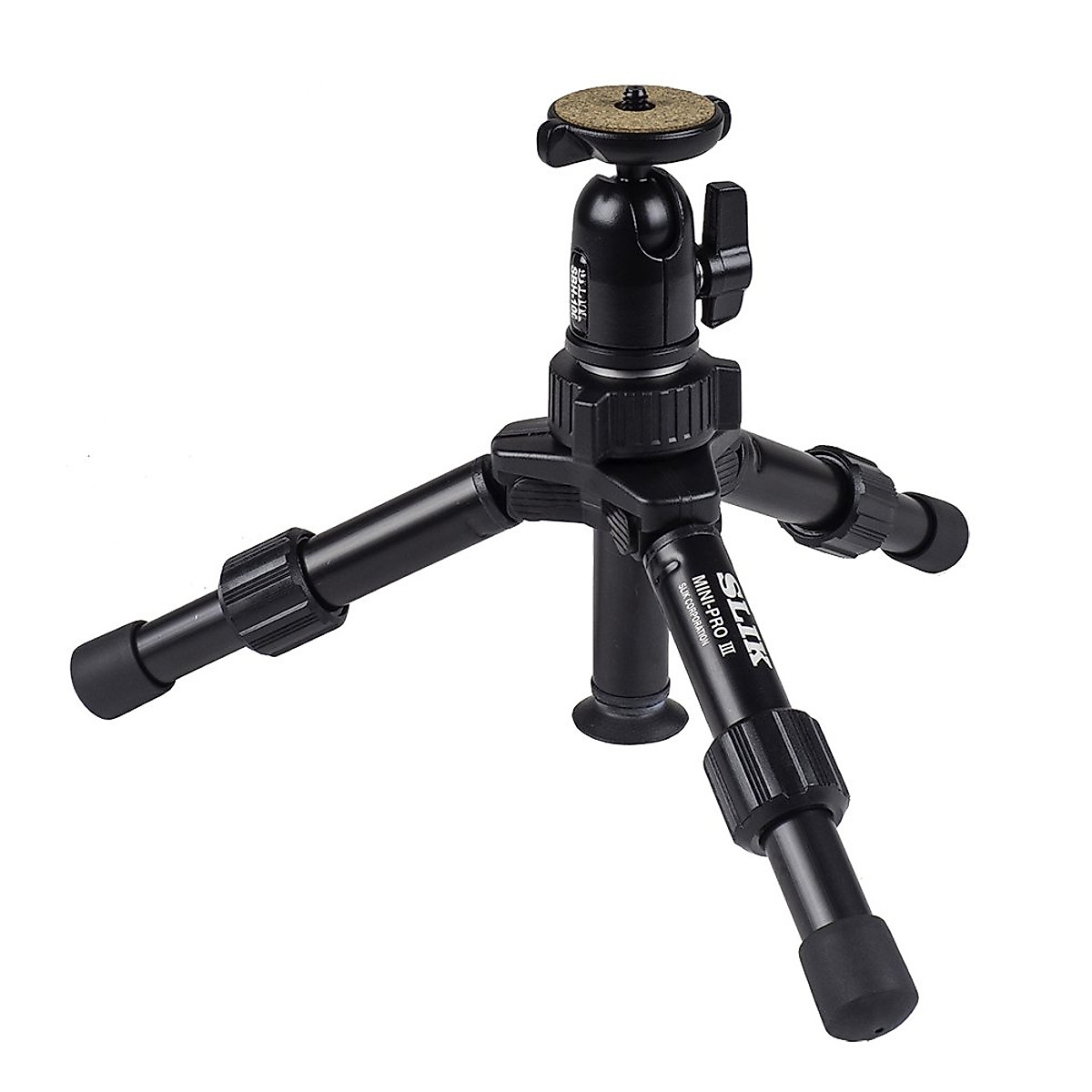 SLIK Mini Pro III Table Top Tripod, 2-Section, Max 10" - Black