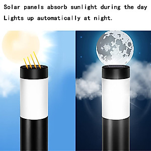 ZHUANYIYI 2 Pieces, Outdoor Solar Lights, Lawn Landscape Lights Inserted in The Courtyard, Waterproof Street Lights for Home Garden Decoration