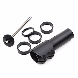 28.6mm Bike Stem Riser, Bike Fork Stem Extender, Aluminium Alloy Bicycle Handlebar Raiser Head Up Adapter for Mountain Bike, Road Bike, MTB, BMX