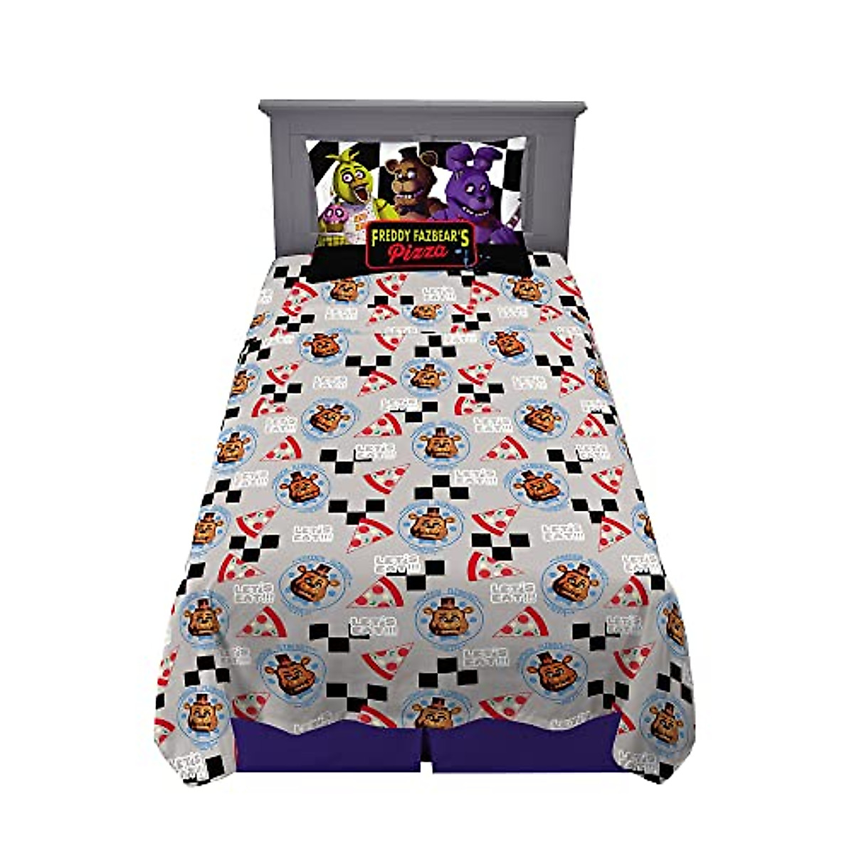 Franco Kids Bedding Super Soft Microfiber Sheet Set, Twin, Five Nights At Freddy's