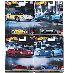 Hot Wheels Car Culture 2022 Exotic Envy Set of 4 Diecast Vehicles from FPY86-957M Release
