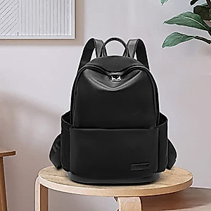 PINCNEL Backpack for Women, Large Designer Fashion Backpack Purse Multiple Pockets Shoulder Bag for Travel and School(Black)