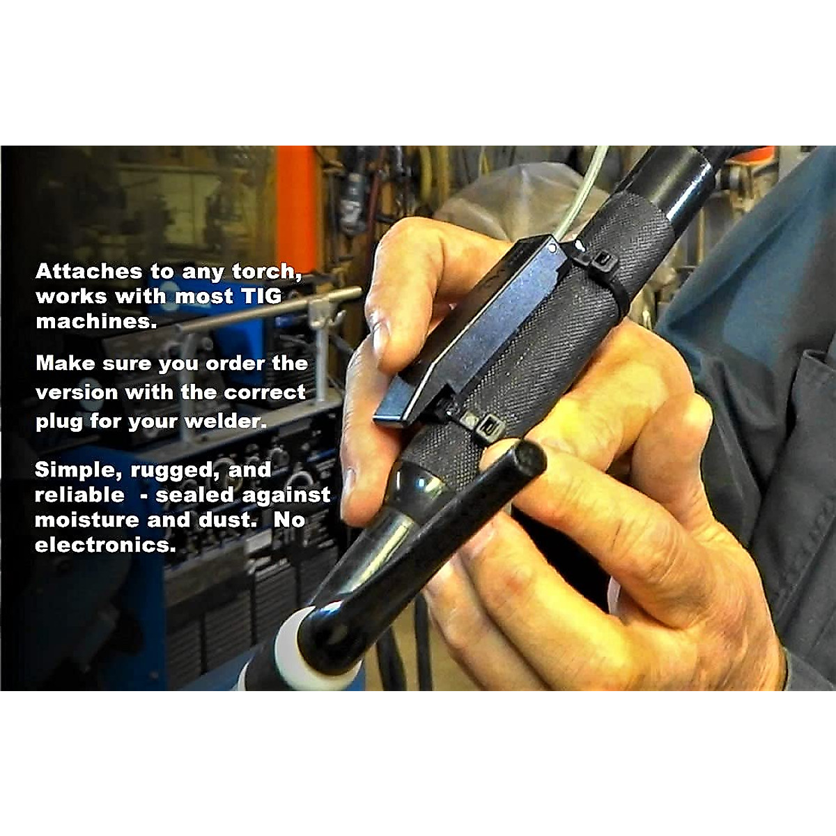 SSC Controls Touch 4 TIG Welding Remote Fingertip Torch Hand Control, 8 Pin Plug, ESAB or Thermal Arc Welders, T850-0825