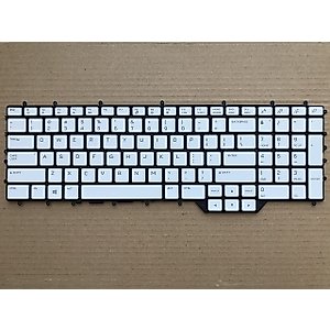 Original New for Dell Alienware Area 51M R2 Gaming Laptop 17.3" Per-Key RGB Keyboard Backlit US White
