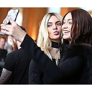 4 Pack Cell Phone Stand，Multi-Function Cellphone Foldable Finger Grip Holder for Smartphone and Tablets - Black and White Marble