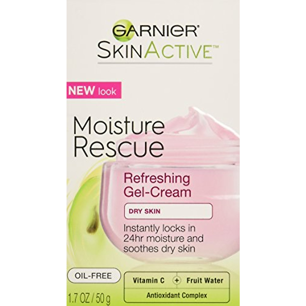 Garnier SkinActive Moisture Rescue Refreshing Gel-Cream for Dry Skin, 1.7 Ounces