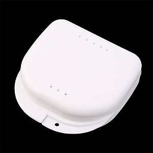 Grey990 Health Dental Plastic Box, Mouthguard Dentures Storage Case Container Oral Care Tool