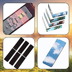 32 Pieces Magnetic Bookmarks Inspirational Magnetic Page Markers Nature Scenery Magnet Page Clips Bookmarks for Students Teachers School Home Office Supplies