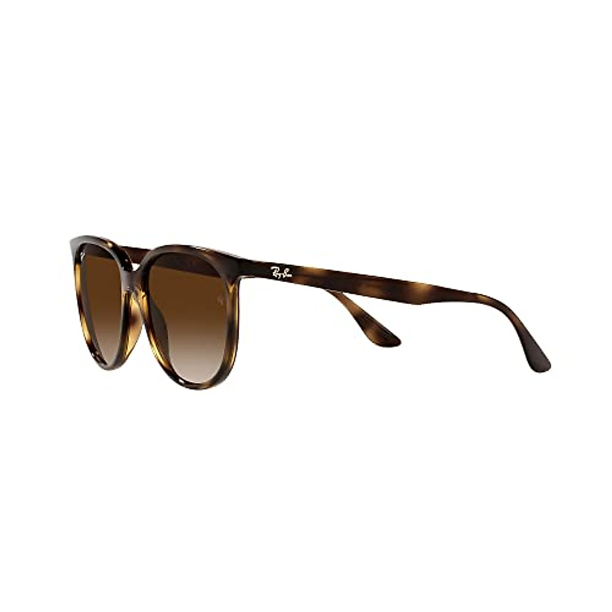 Ray-Ban Women's RB4378 Square Sunglasses, Havana/Gradient Brown, 54 mm