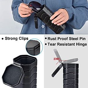 Healvaluefit Sunglasses Case Hard Shell, Sturdy and Resilient Eyeglasses Case, Dust and Scratch Resistant Protective Can, Tactical Glasses Case Compatible with Costa Ray-Ban, Oakley, Maui Jim Glasses