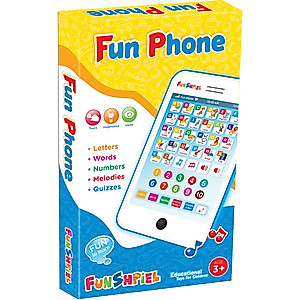 Kid Tablet - Kindergarten Learning Activities, ABC Learning for Toddlers, Learning & Education Toy for 3 Year Olds+, Learning Letters & Alphabet, Kids Phone Toy for Speech Therapy & Letter Sounds