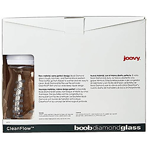 JOOVY Boob Diamond 8 Ounce 3 Piece with Turq Sleeve, 1.44 Pounds