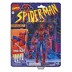 Spider-Man Hasbro Marvel Legends Series 6-inch Collectible Action Figure Toy Retro Collection