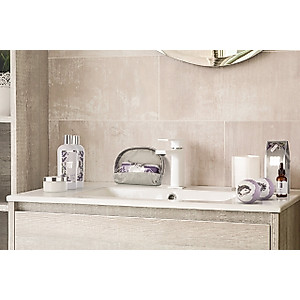 Valentines Bath Gift Basket Set for Women: Relaxing at Home Spa Kit Scented - Lavender and Jasmine with Large Bath Bombs, Salts, Shower Gel, Body Butter Lotion, Bath Oil, Bubble Bath, Loofah & More