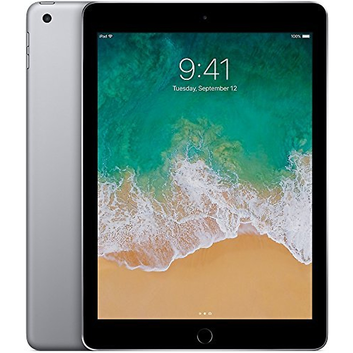 2018 Apple iPad 6th Gen (9.7- inch, Wi-Fi, 128GB)- Space gray (Renewed)